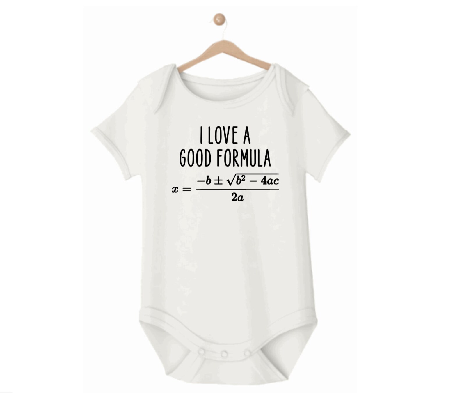I love a good formula onesie math baby onesie quadratic | Etsy