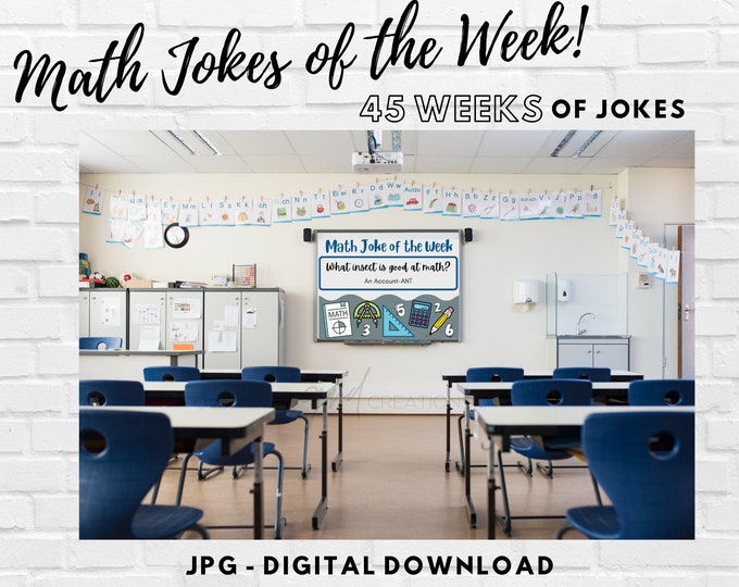 Math Jokes Digital Download Math Posters for Classroom Math Posters for ...