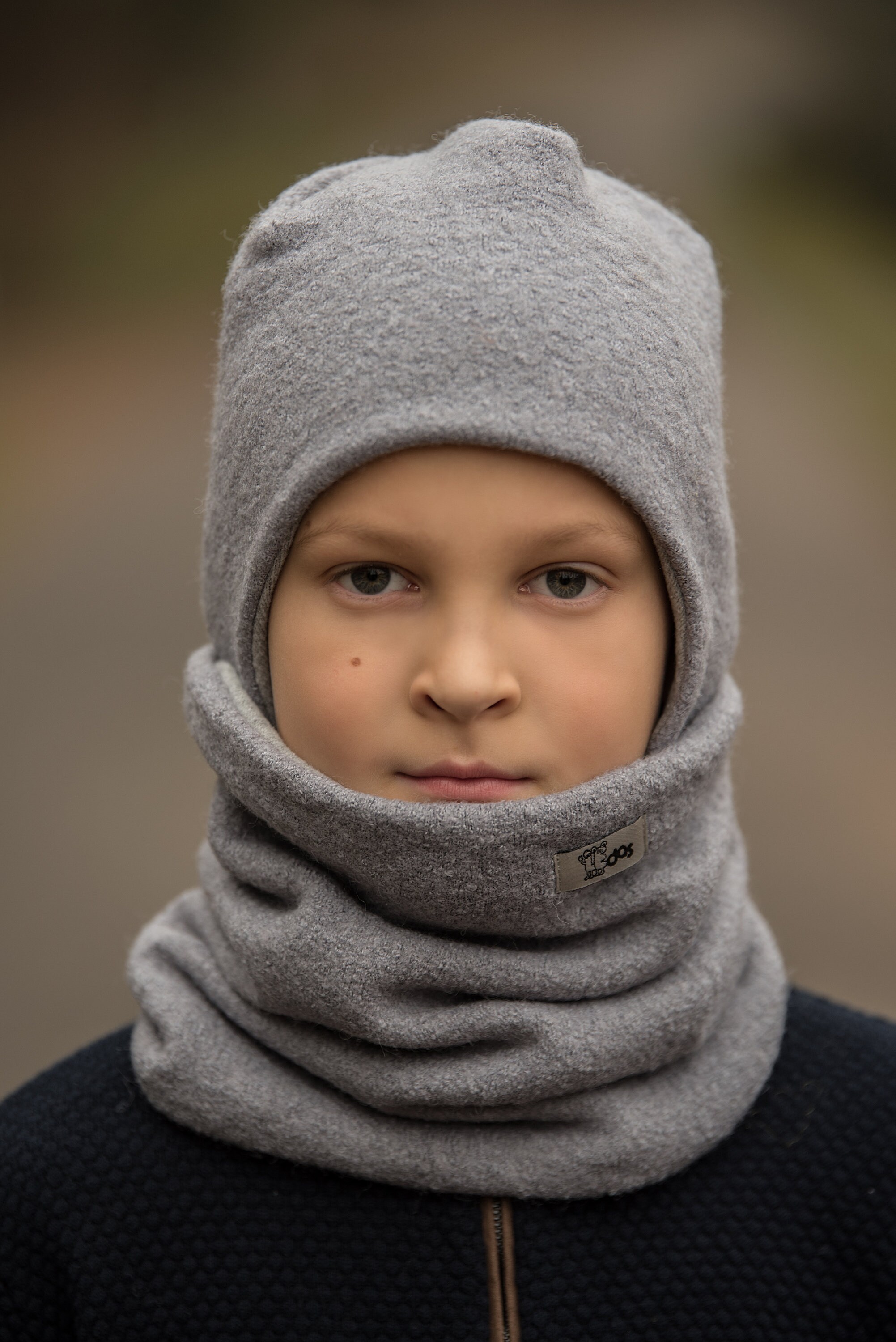 Set of Warm Hat and Tube, Round Scarf With Wool - Etsy