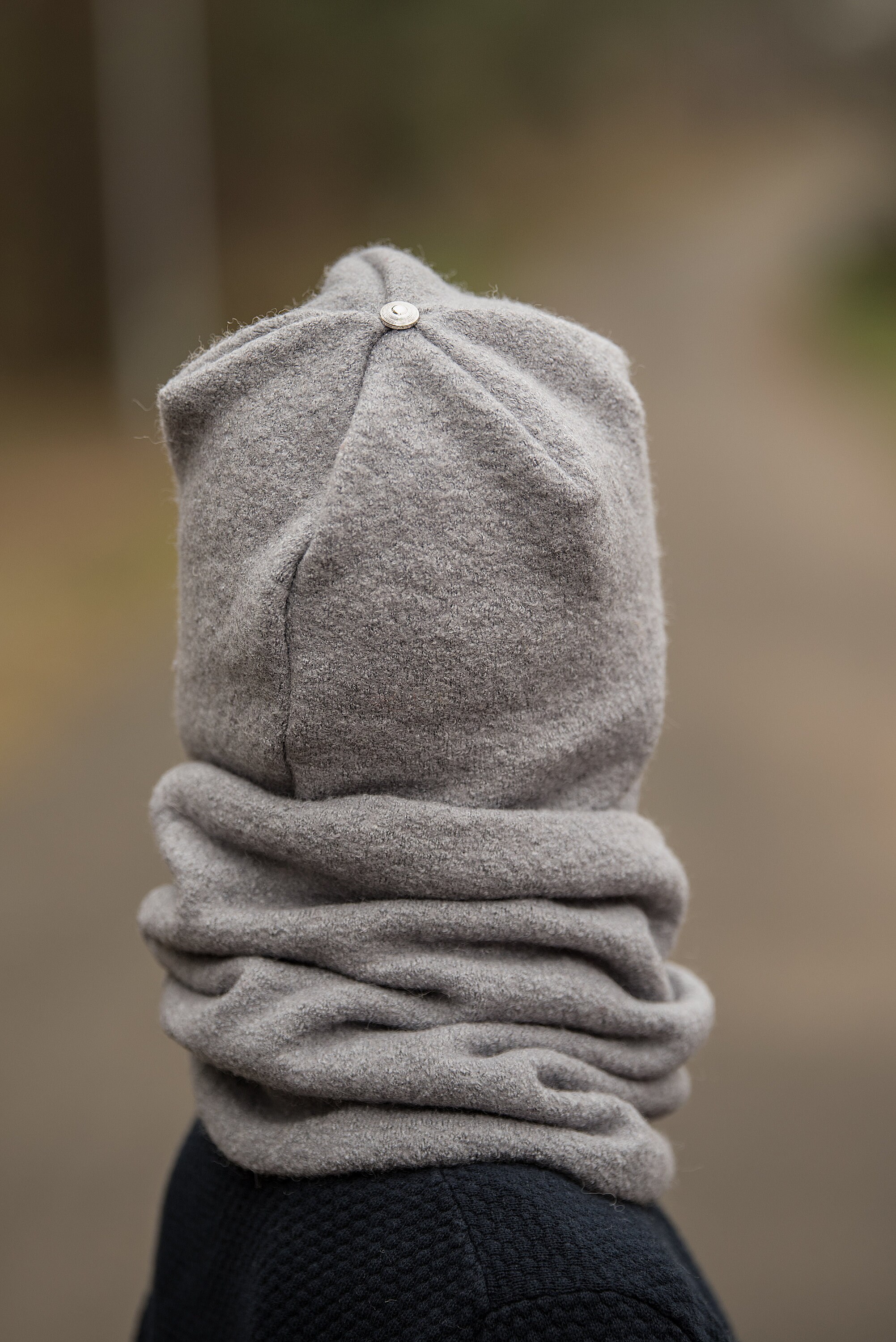 Set of Warm Hat and Tube, Round Scarf With Wool - Etsy
