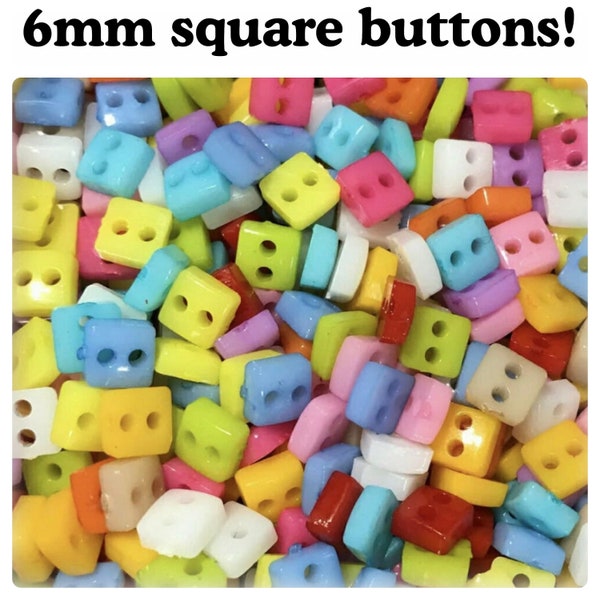 Square Buttons - Etsy