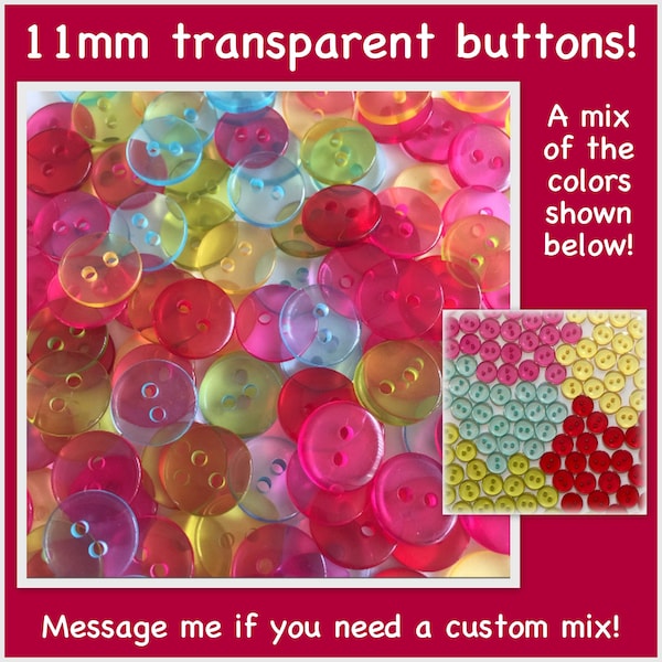 Translucent Buttons - Etsy