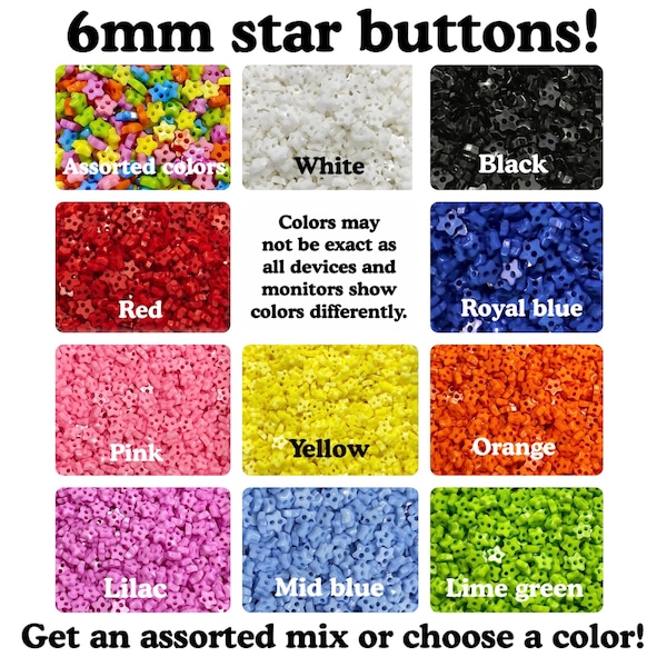 Star Buttons - Etsy