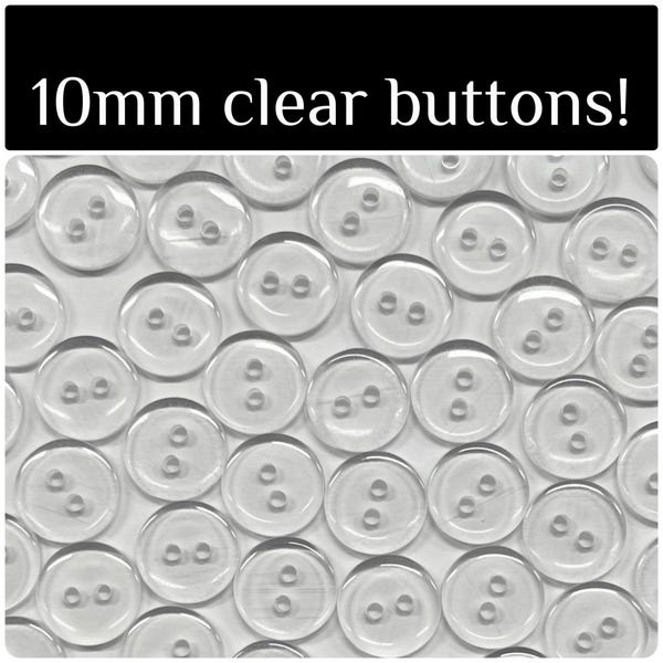 Clear 30 Mm Buttons - Etsy