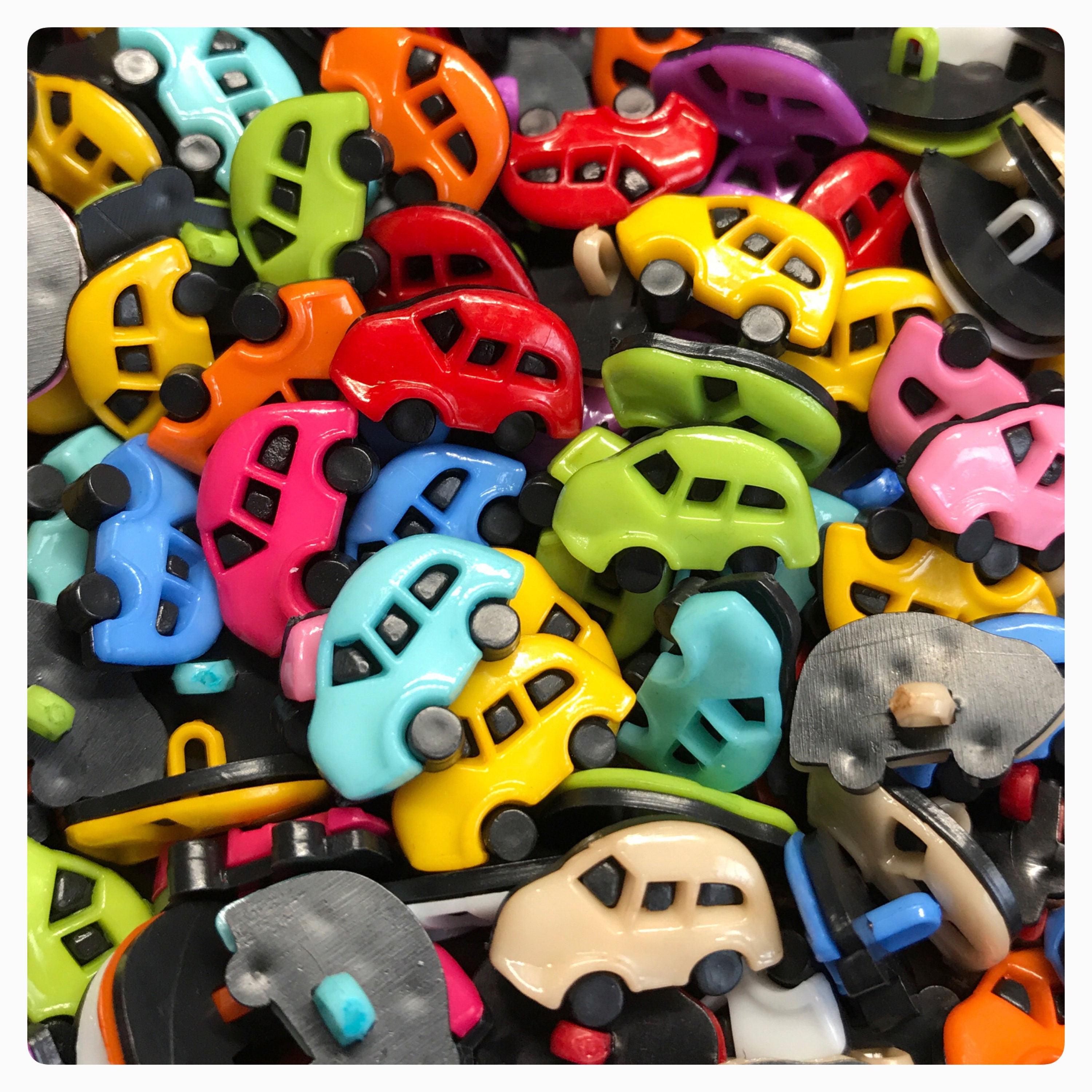 15 or 30 Car buttons assorted car buttons novelty buttons | Etsy