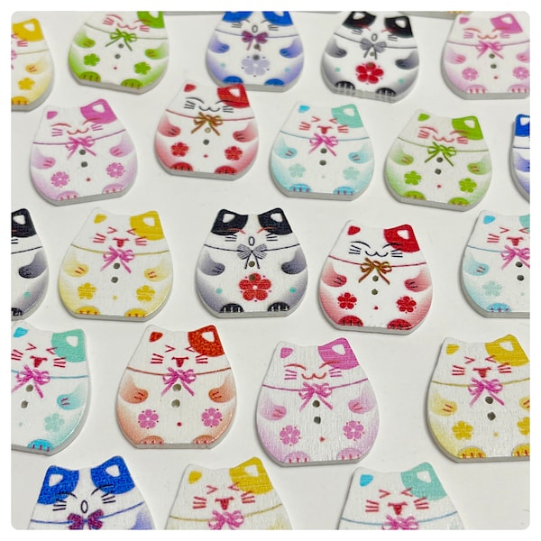 Cat Buttons - Etsy