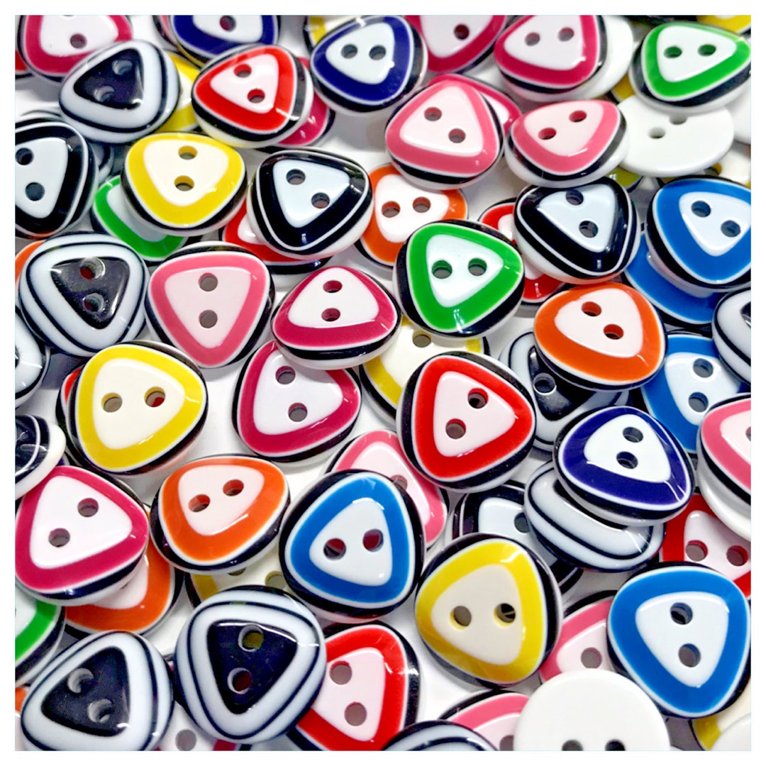 16, 32 or 64 Triangle/round Buttons-see Listing for Description Bright ...
