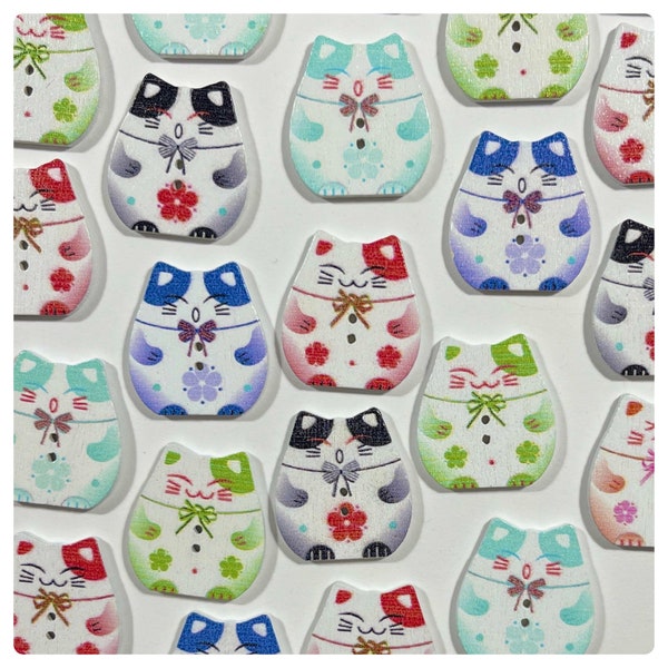 Cat Buttons - Etsy