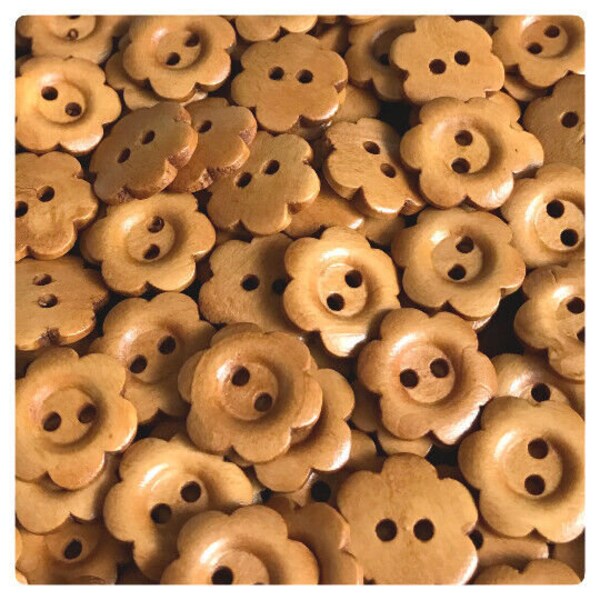 Wood Buttons - Etsy