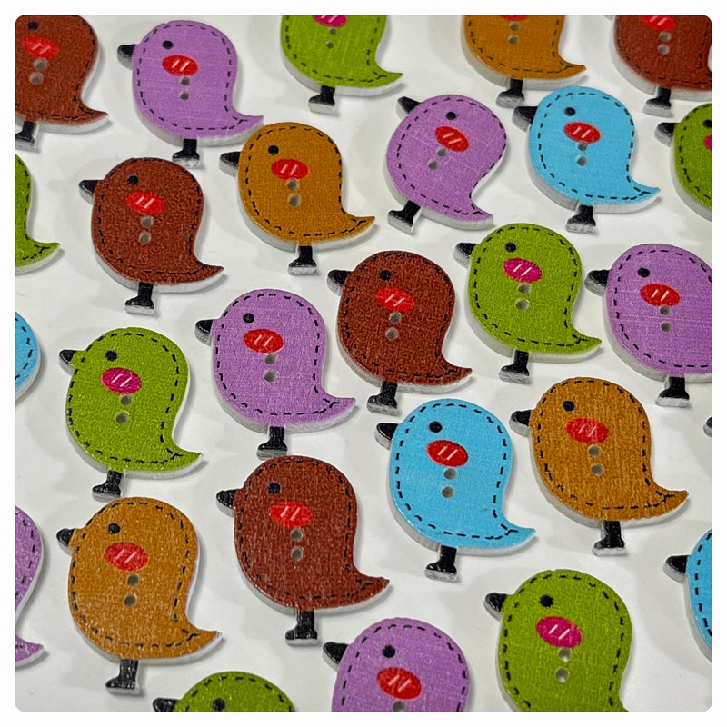 Bird Sewing Buttons - Etsy