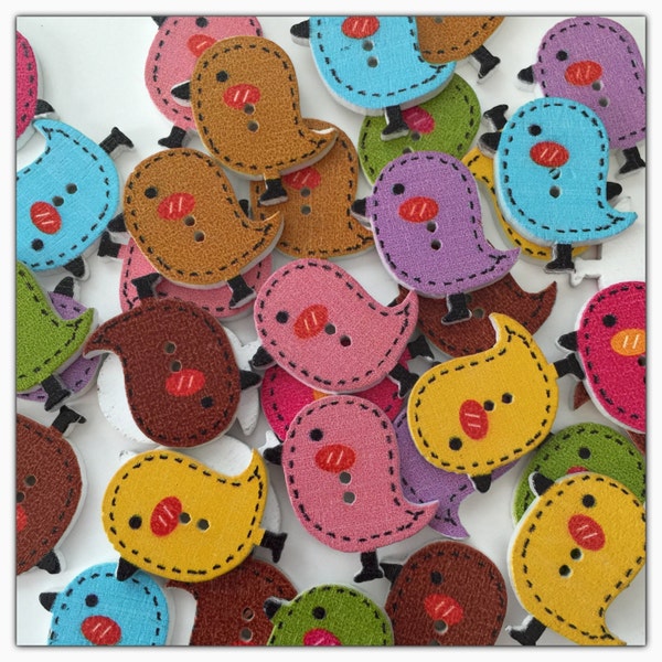Bird Sewing Buttons - Etsy