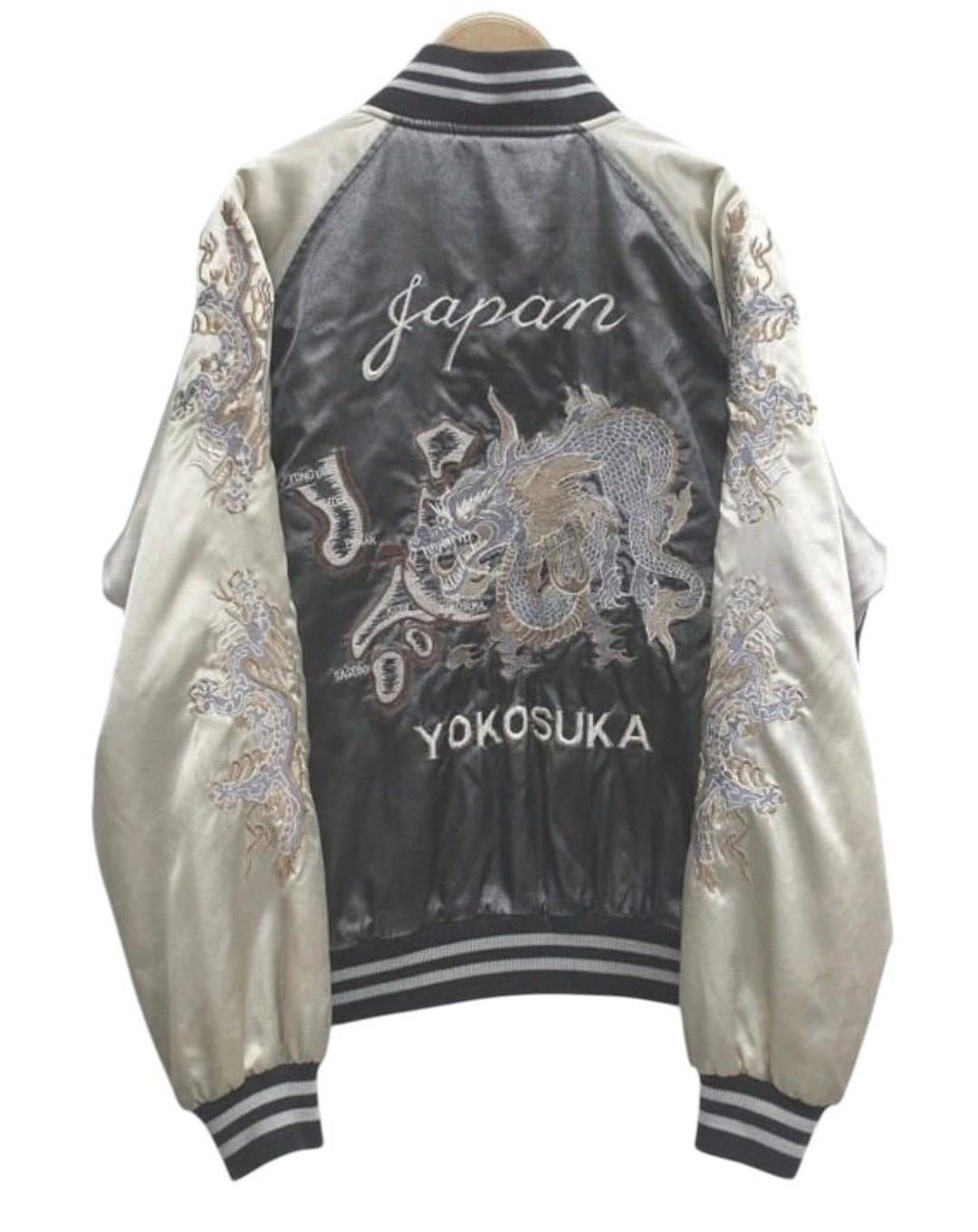 Sukajan Jacket Vintage Sukajan Jacket Eagle Dragon Traditional Japanese ...