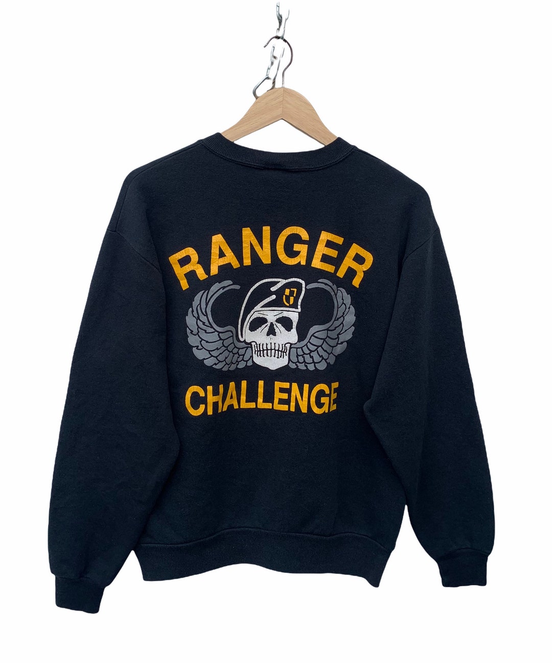 Vintage Airbone Sweatshirt Army Big Logo Military Sweater Ranger ...