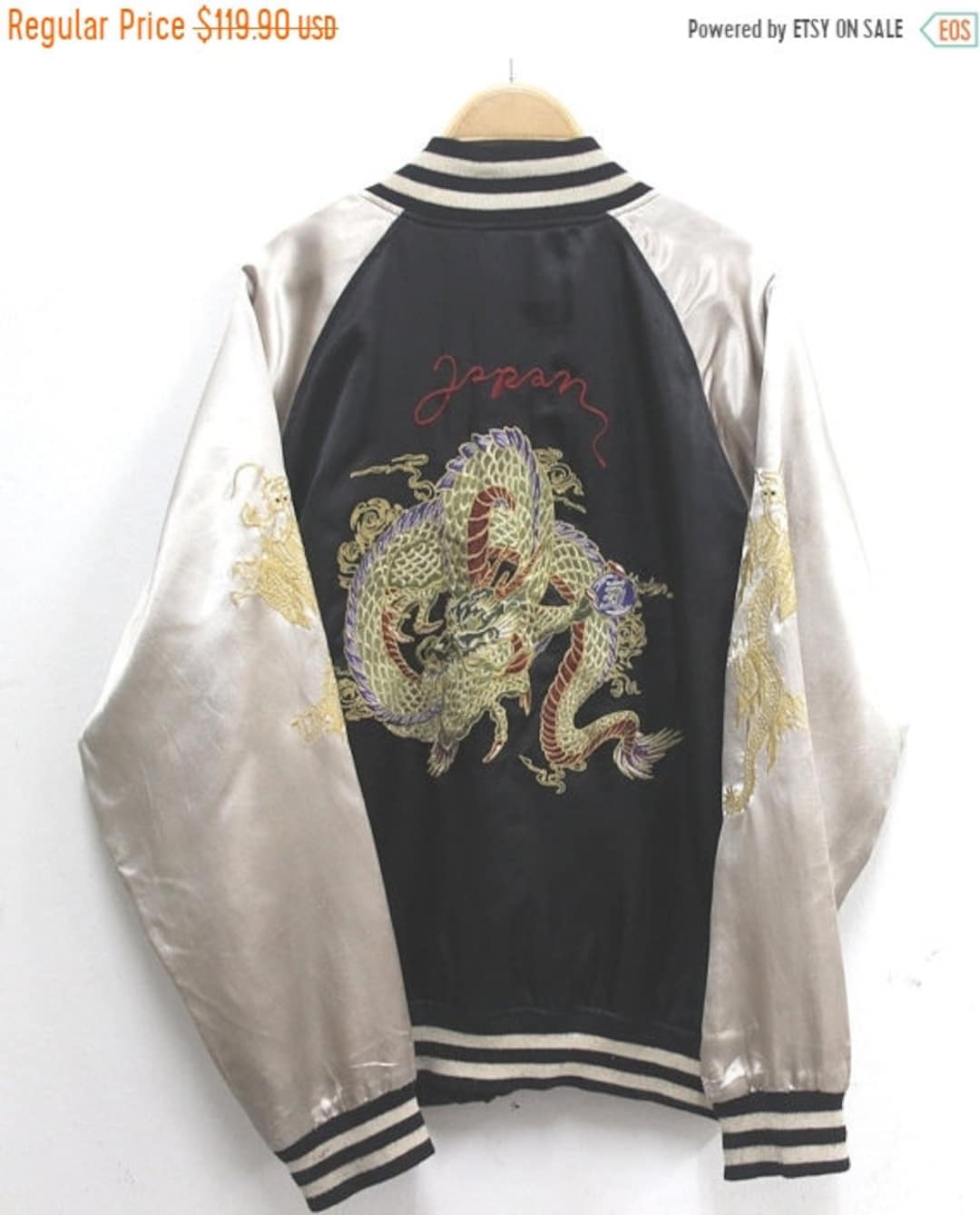 Sukajan Jacket Vintage Sukajan Jacket Dragon Japanese Embroidery ...