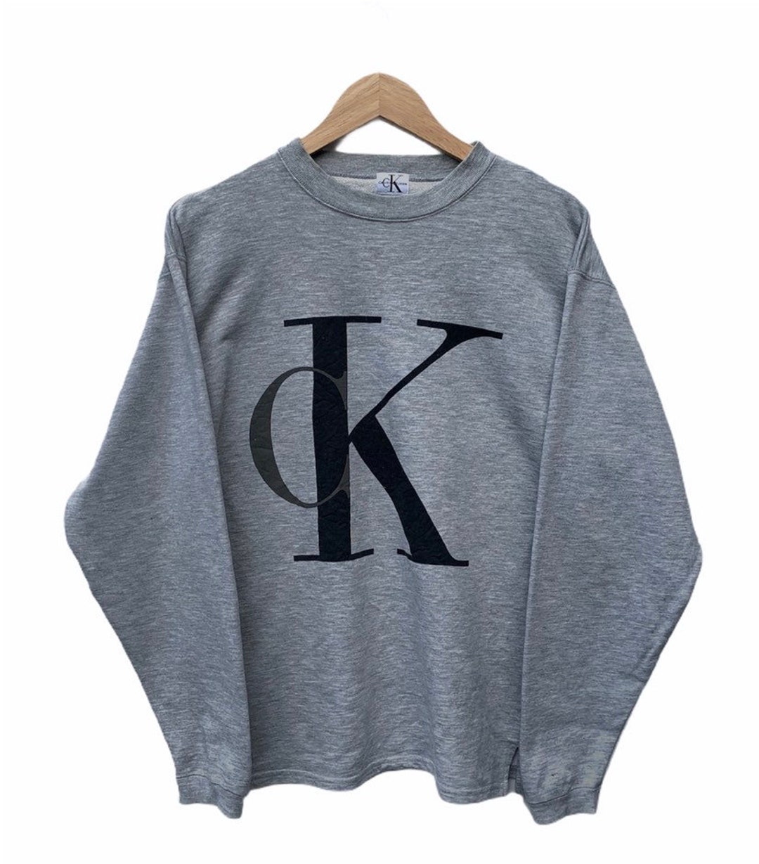 Ck Sweatshirt vintage Calvin Klein Sweater Pullover Sweater Hip Hop ...