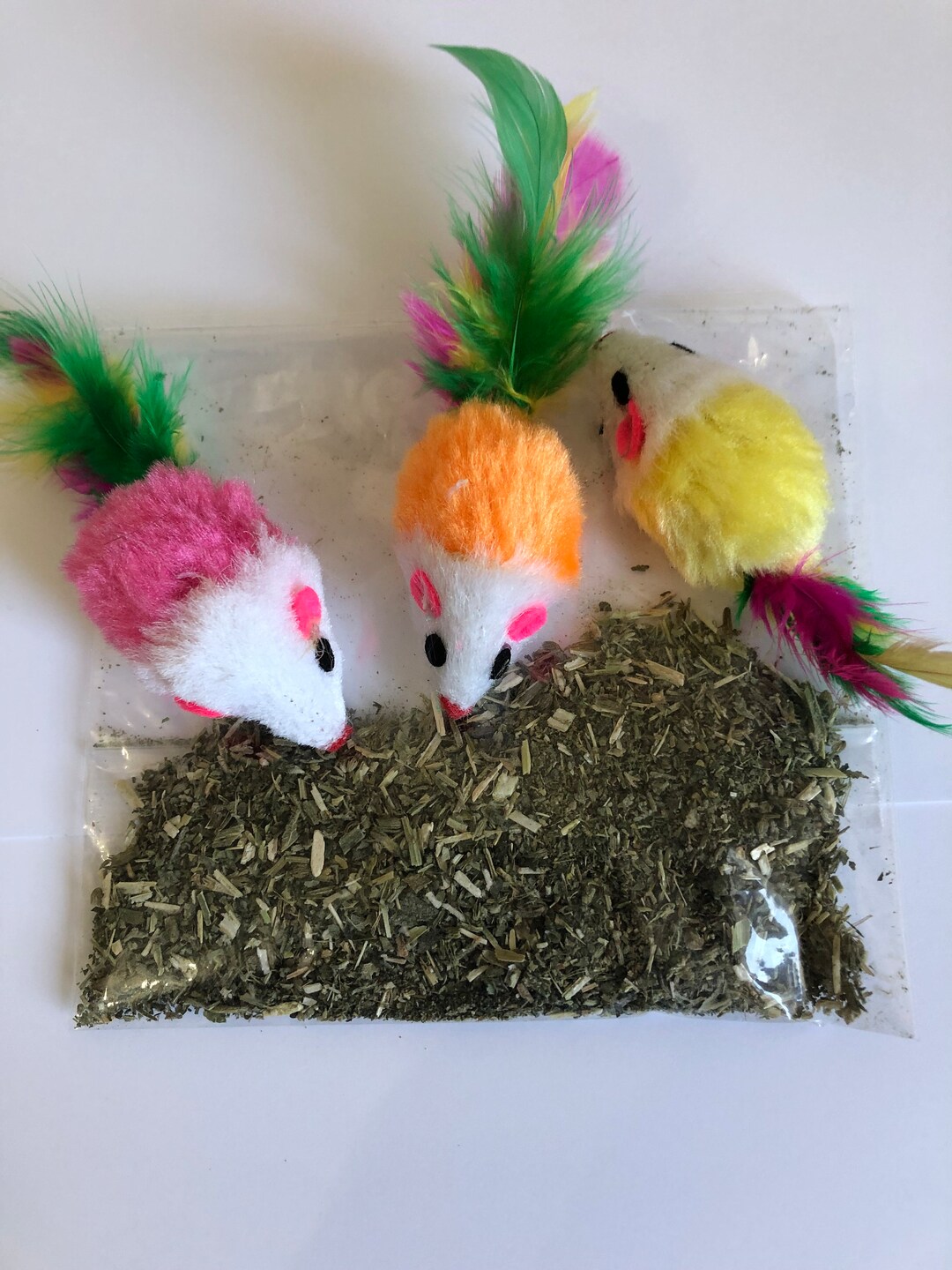 Catnip Mice Beautifully Made With Added Bag of Strong Catnip - Etsy