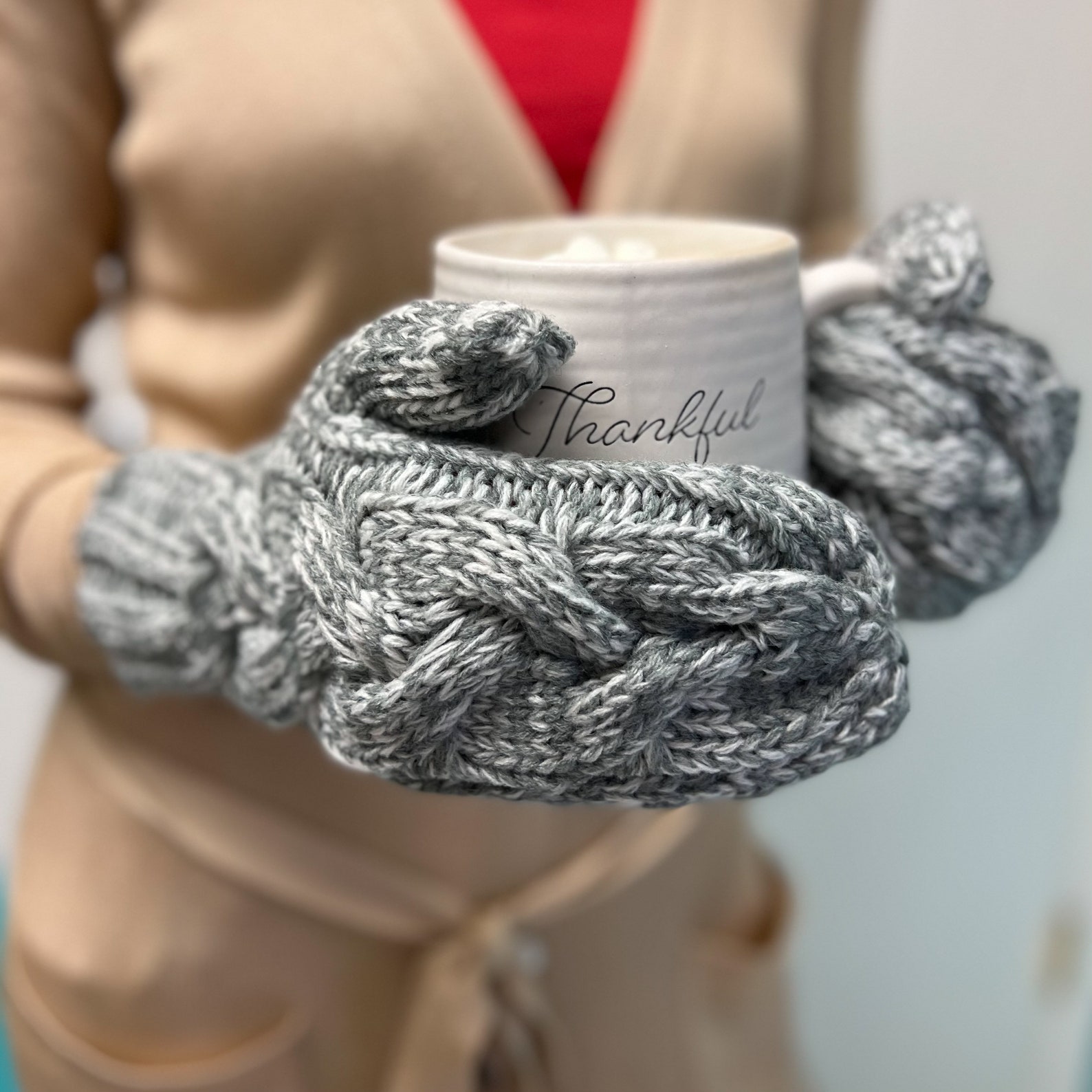 Mittens for Women Winter Gloves, Cable Mittens, Knit Mittens, Warm Mittens, Mitten Crochet, Hand ...