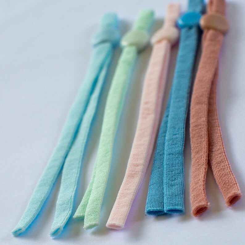 Earloop Elastic for Face Mask Set of Soft White Black 1/8 - Etsy