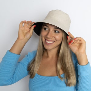 Red Summer Hat Reversible Bucket Hat Cotton Hat Bucket Hat - Etsy