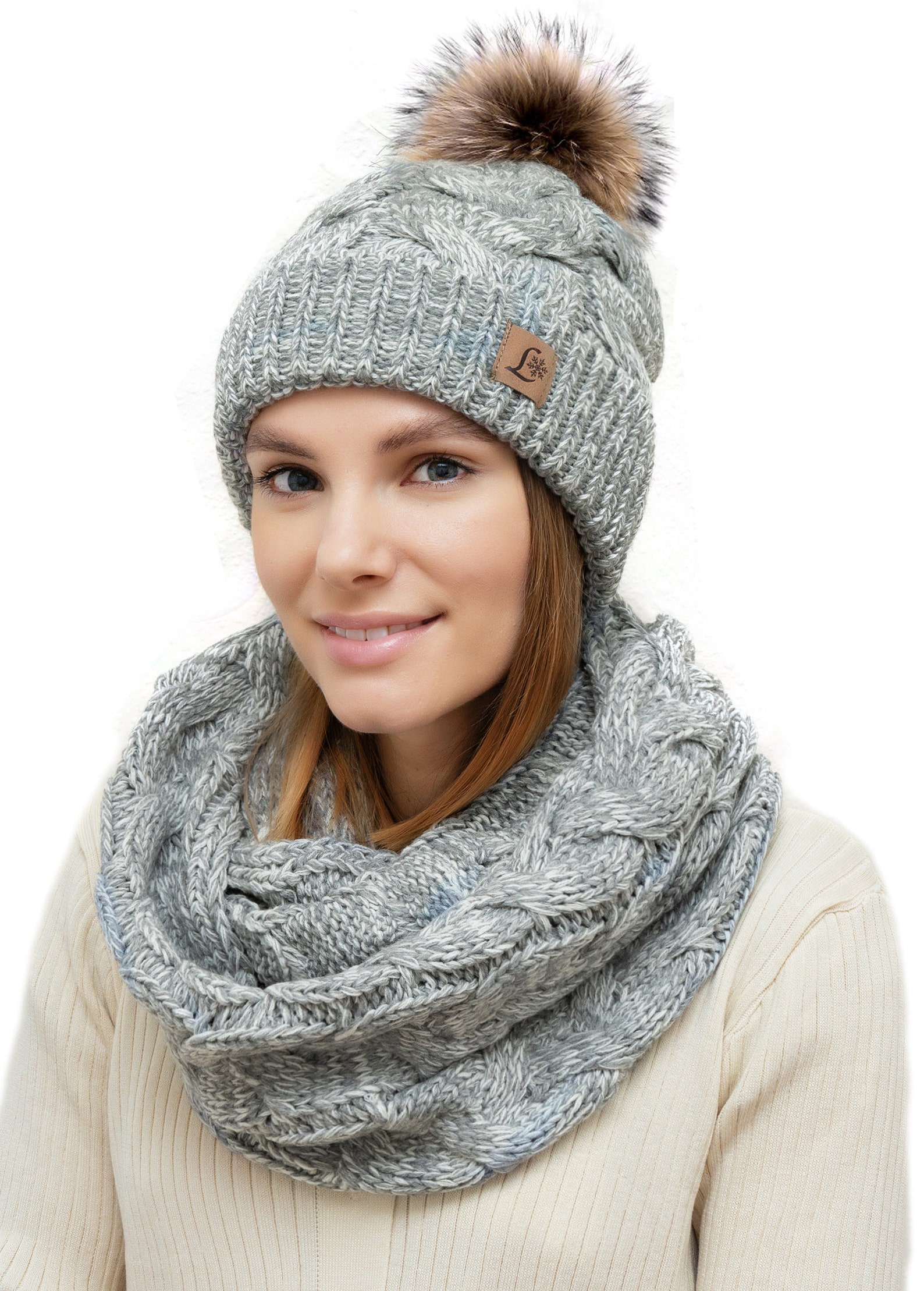 Womens Hat and Scarf Set Warm Winter Hats Girls Winter Hats - Etsy