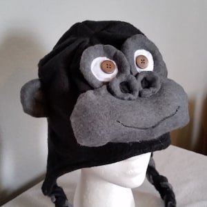 Gorilla Hat/ Ape Hat / Zoo Animal Hat/monkey Fleece Children's and ...