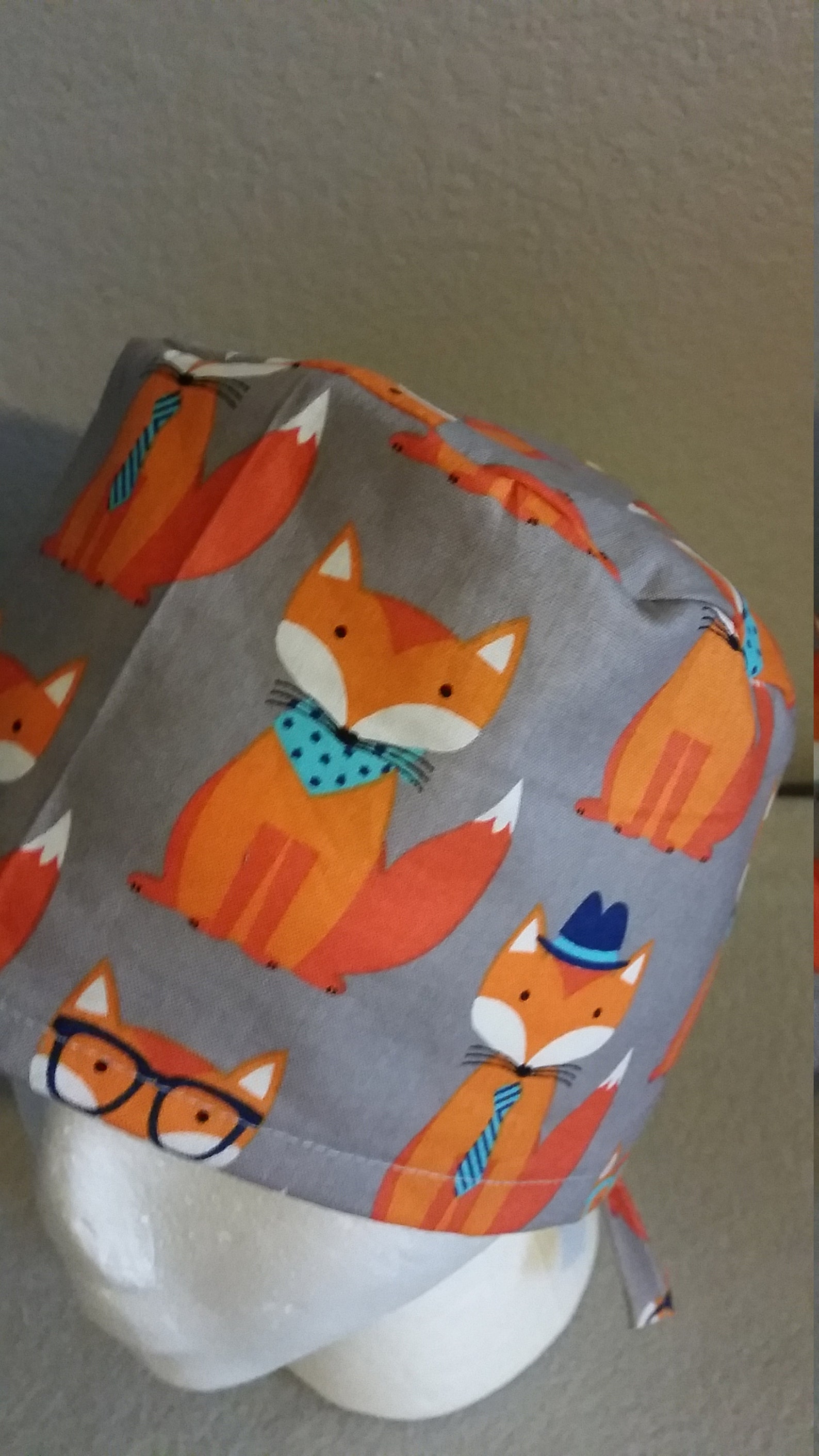 Fox Unisex Scrub Hat/ Fox Scrub Hat/ Chemo Hat/ Surgical Hat/ | Etsy