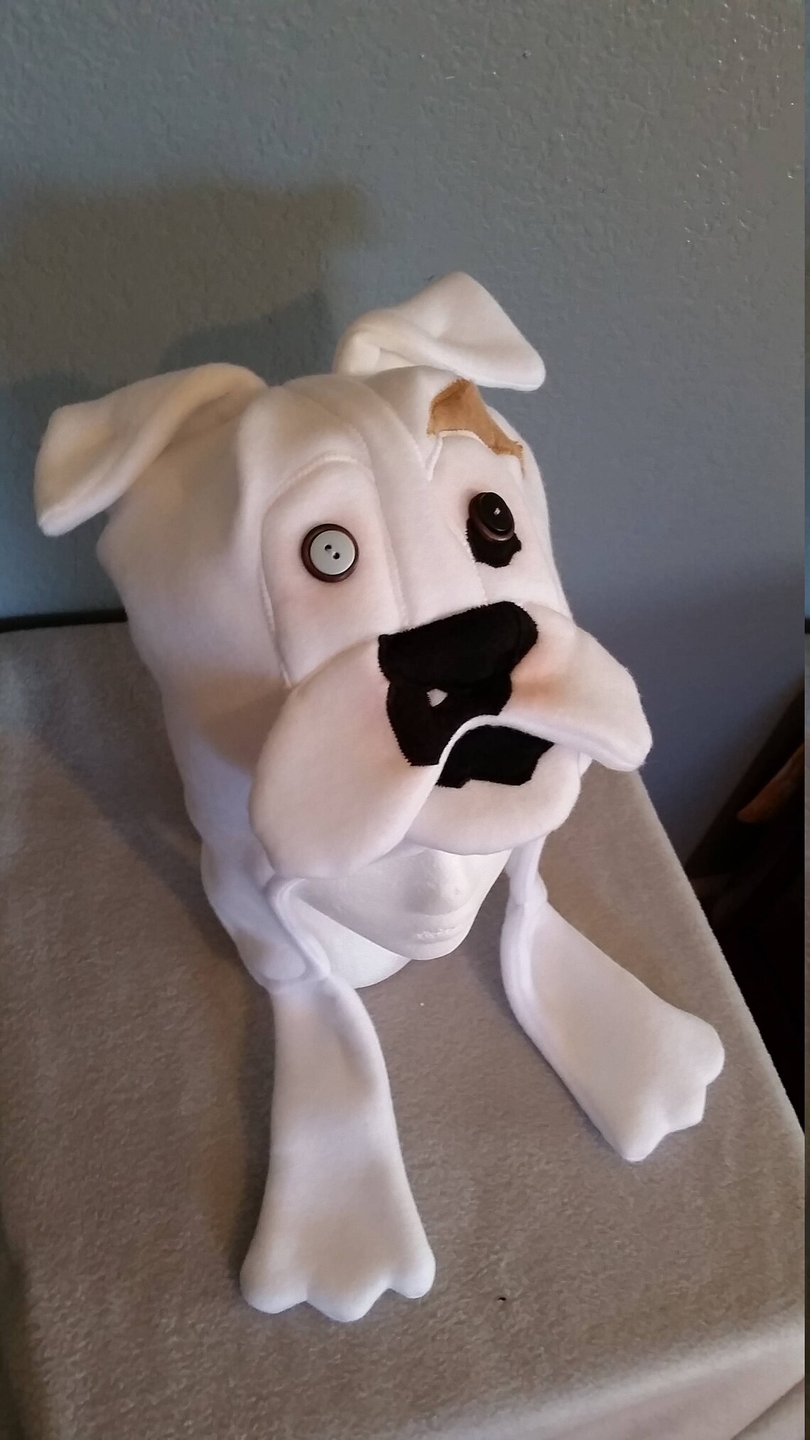 White Boxer Hat/ Boxer Hat/ Boxer Dog Fleece Hat/ Dog - Etsy