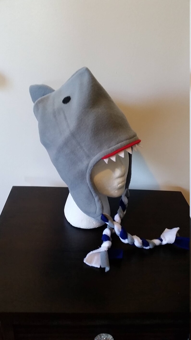 Shark Fleece Hat for Children and Adult/ Shark Hat/ Fish Hat/ - Etsy