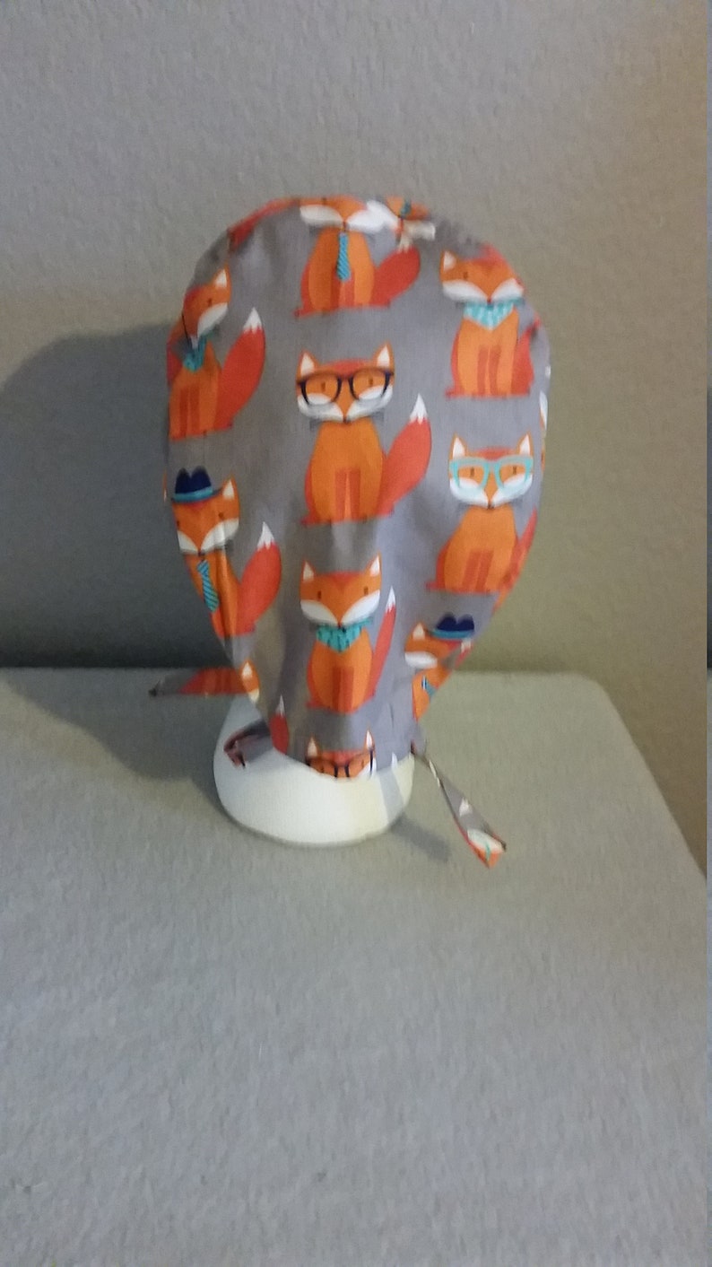 Fox Unisex Scrub Hat/ Fox Scrub Hat/ Chemo Hat/ Surgical Hat/ | Etsy