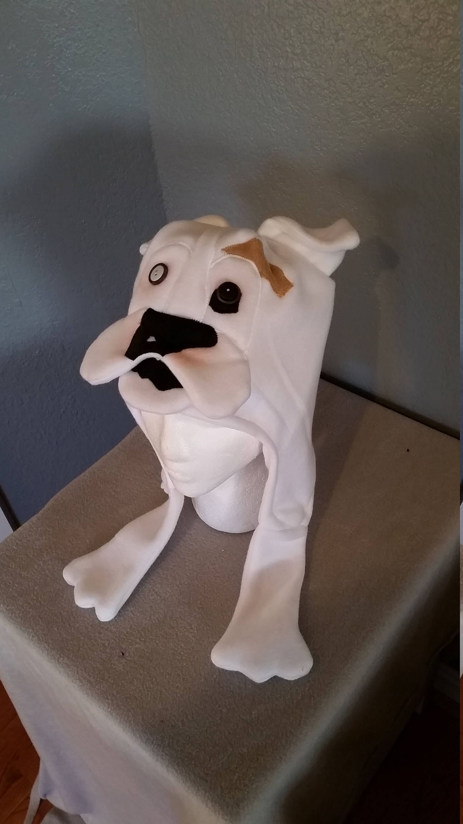 White Boxer Hat/ Boxer Hat/ Boxer Dog Fleece Hat/ Dog - Etsy