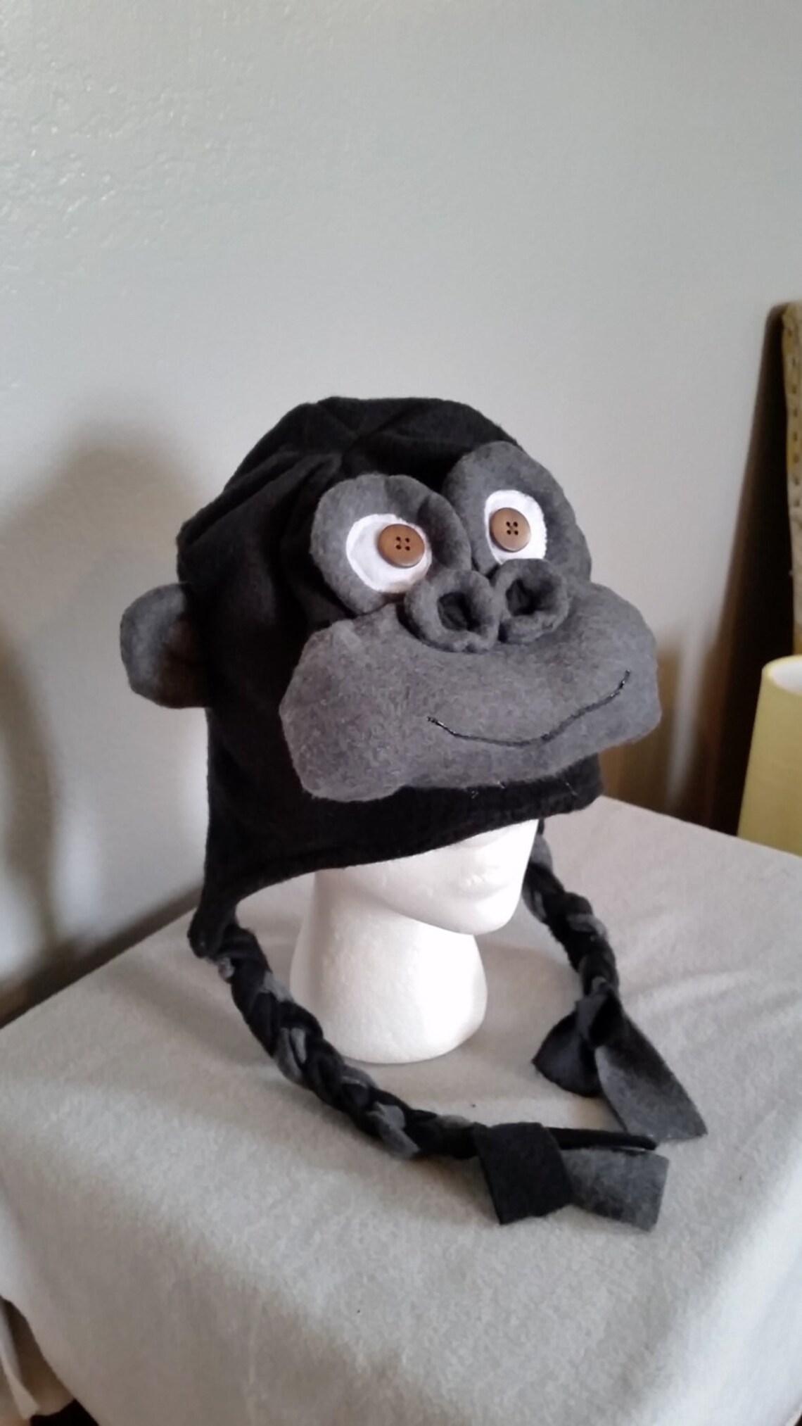 Gorilla Hat/ Ape Hat / Zoo Animal hat/Monkey Fleece | Etsy