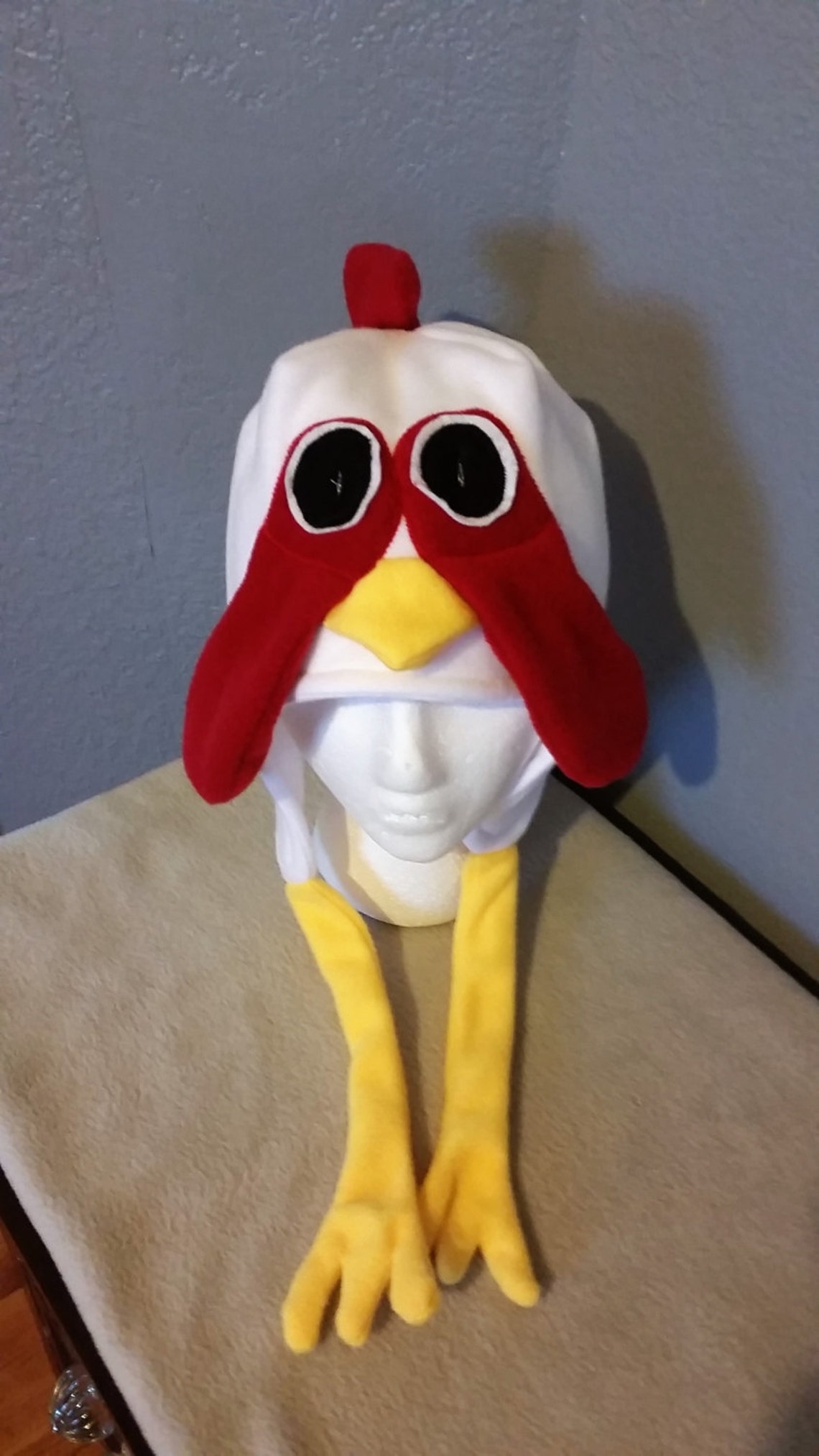 White Rooster Hat/ Rooster Hat/barn Yard Animal/ Chicken Hat/ | Etsy