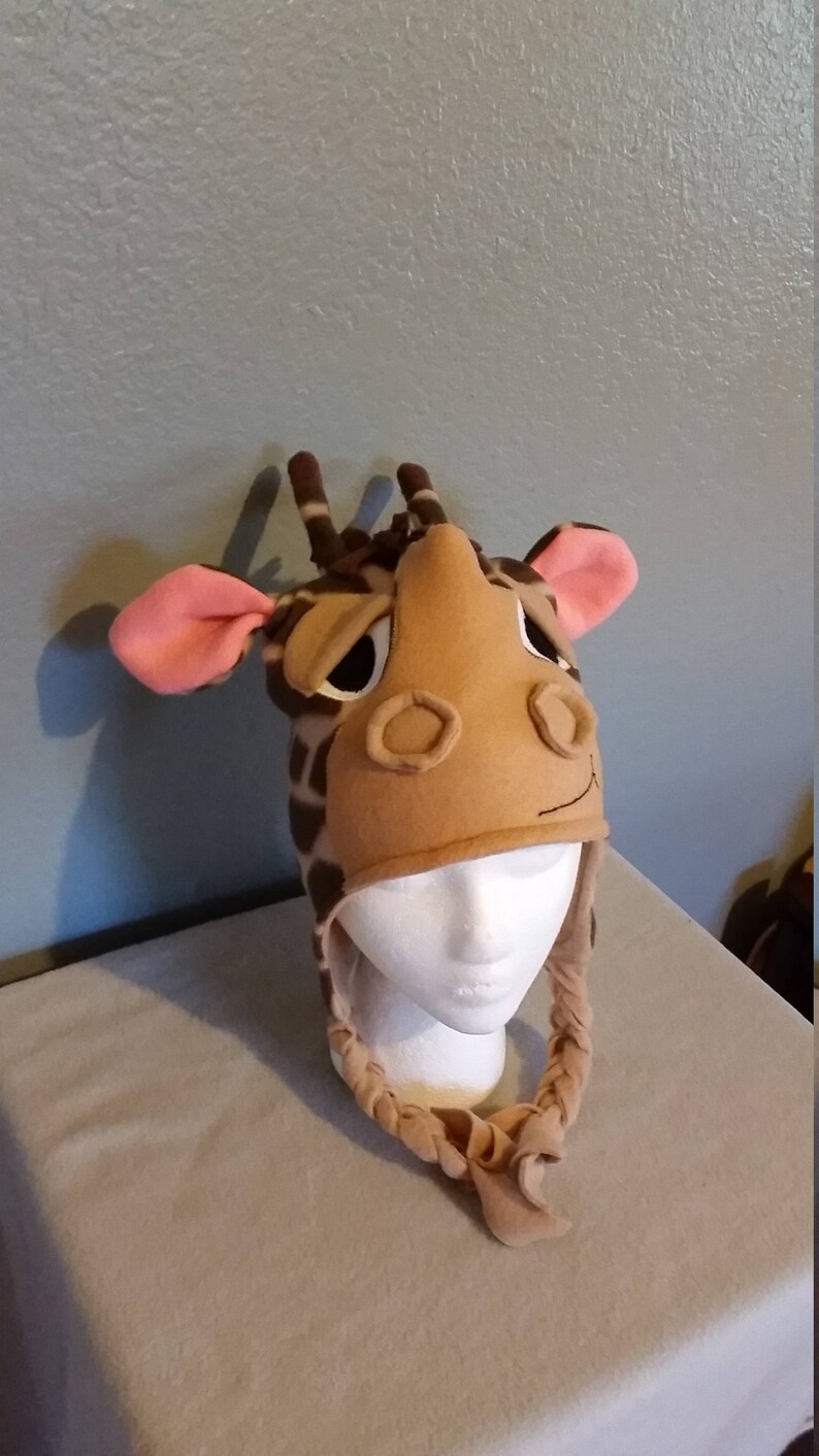 Giraffe Hat/ Safari Hat/ Giraffe Fleece Hat/giraffe Children - Etsy