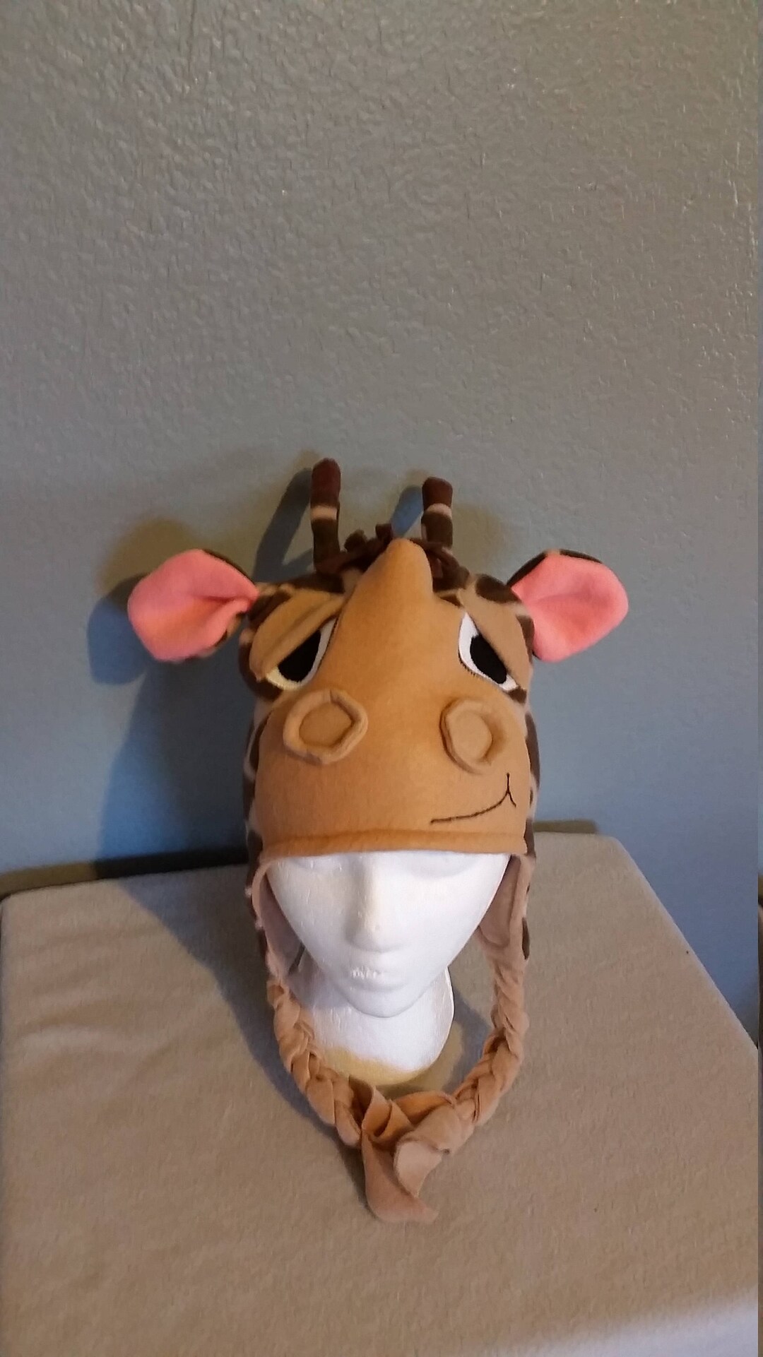 Giraffe Hat/ Safari Hat/ Giraffe Fleece Hat/giraffe Children and Adult ...