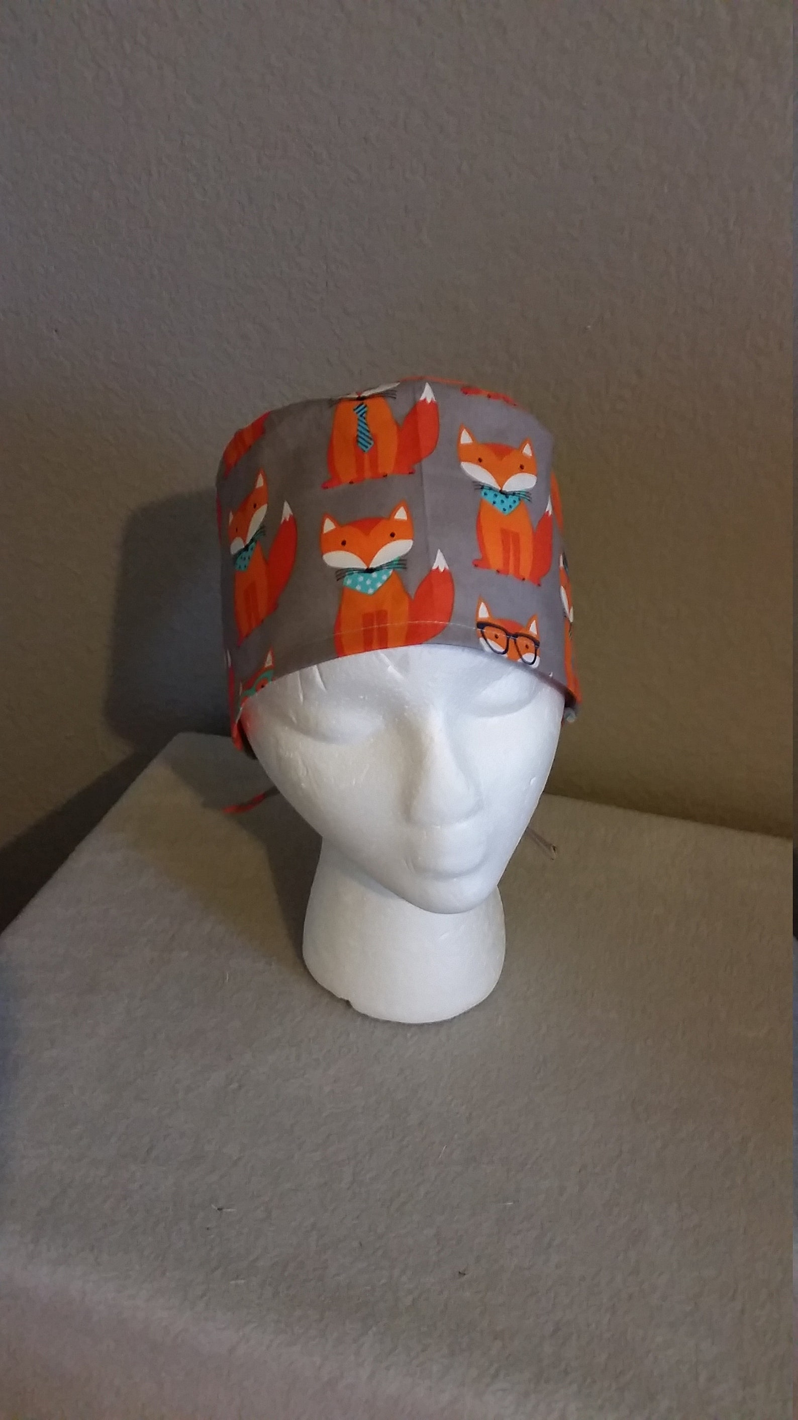 Fox Unisex Scrub Hat/ Fox Scrub Hat/ Chemo Hat/ Surgical Hat/ | Etsy