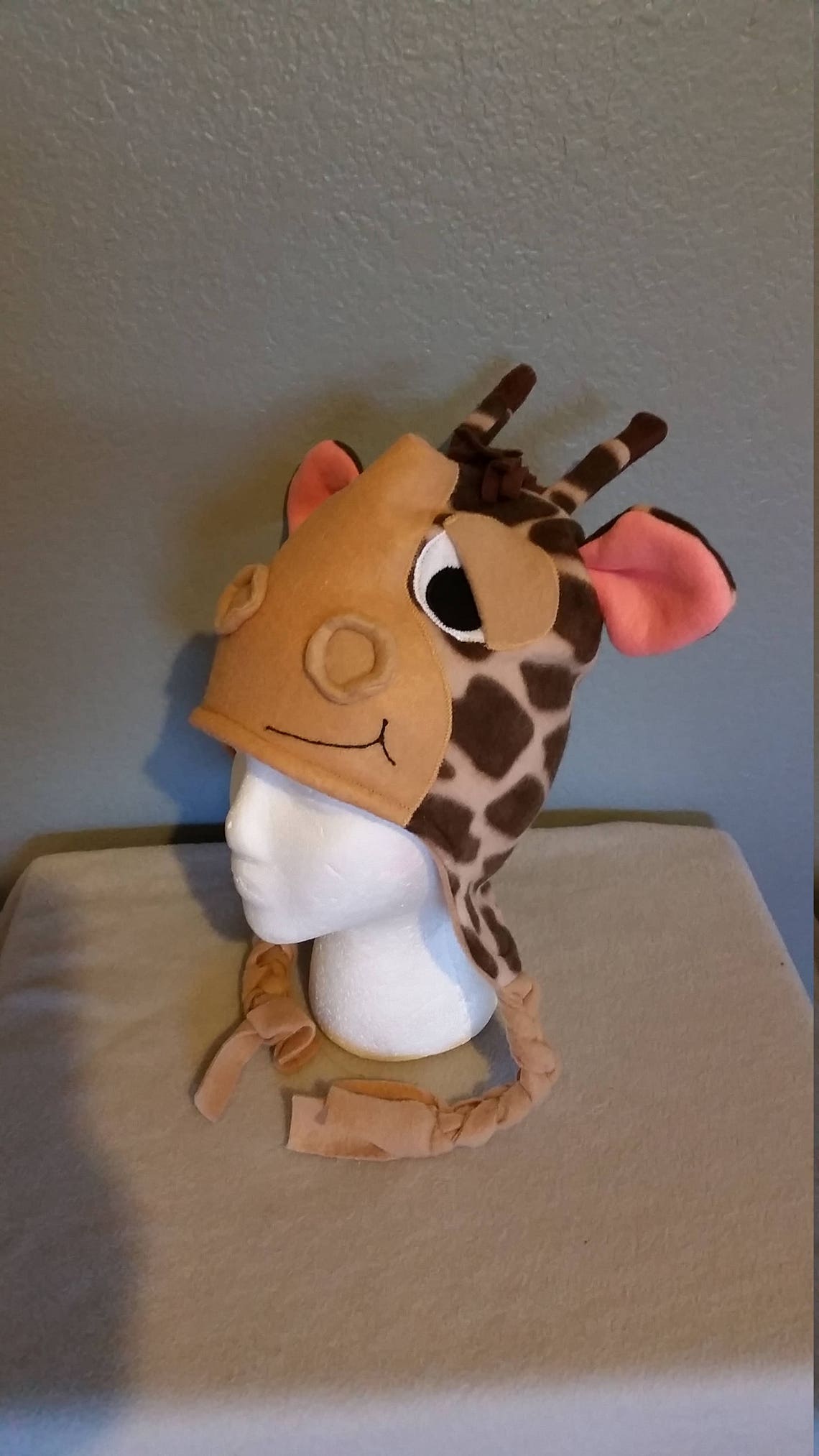 Giraffe Hat/ Safari Hat/ Giraffe Fleece Hat/giraffe Children - Etsy