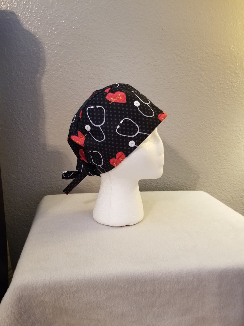 EKG Heart Scrub Hat/ Scrub Hat/ Ekg Heart Surgical Hat/ - Etsy