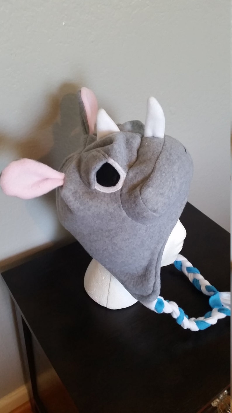Rhinoceros Fleece Hat / Jungle/ Safari/ Rhino Zoo Animal | Etsy