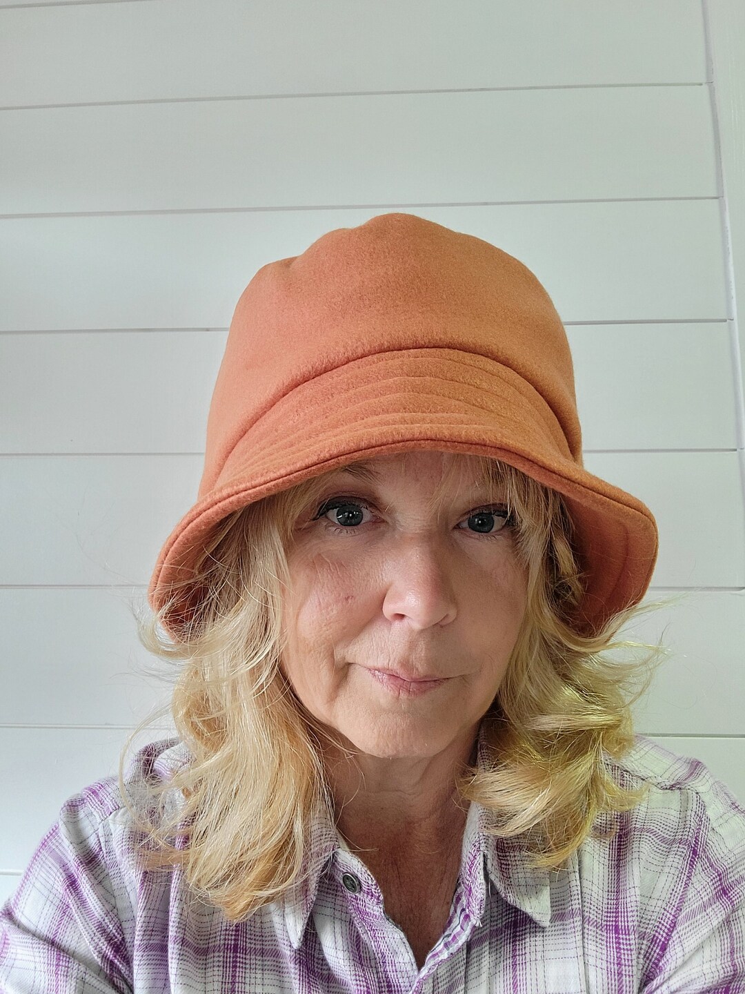 Rust Fleece Bucket Hat/ Adult Bucket Hat/ Fleece Bucket Hat/ Bucket Hat ...