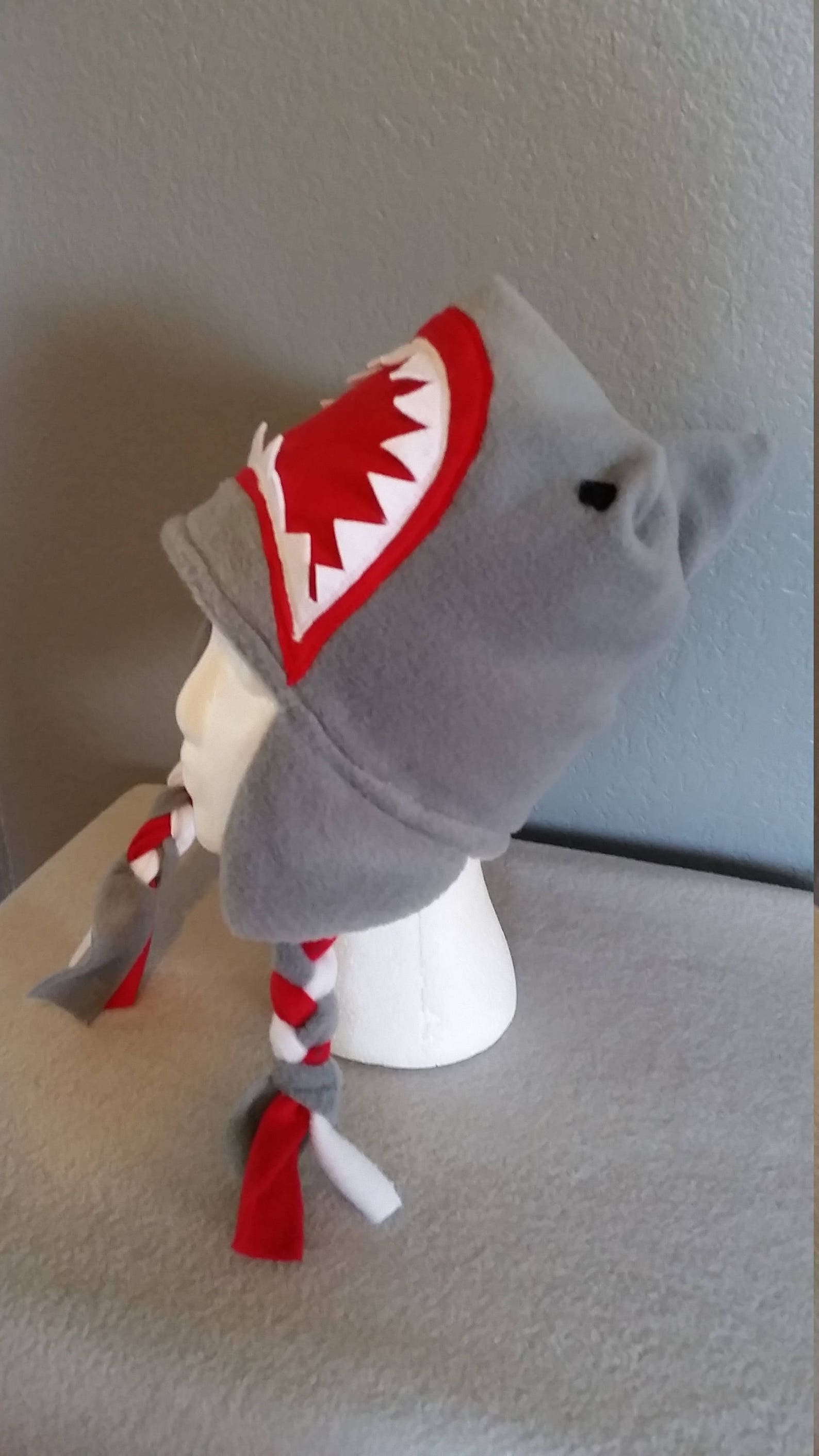 Shark Hat/ Great White Shark Fleece Hat/ Shark Child and Adult - Etsy