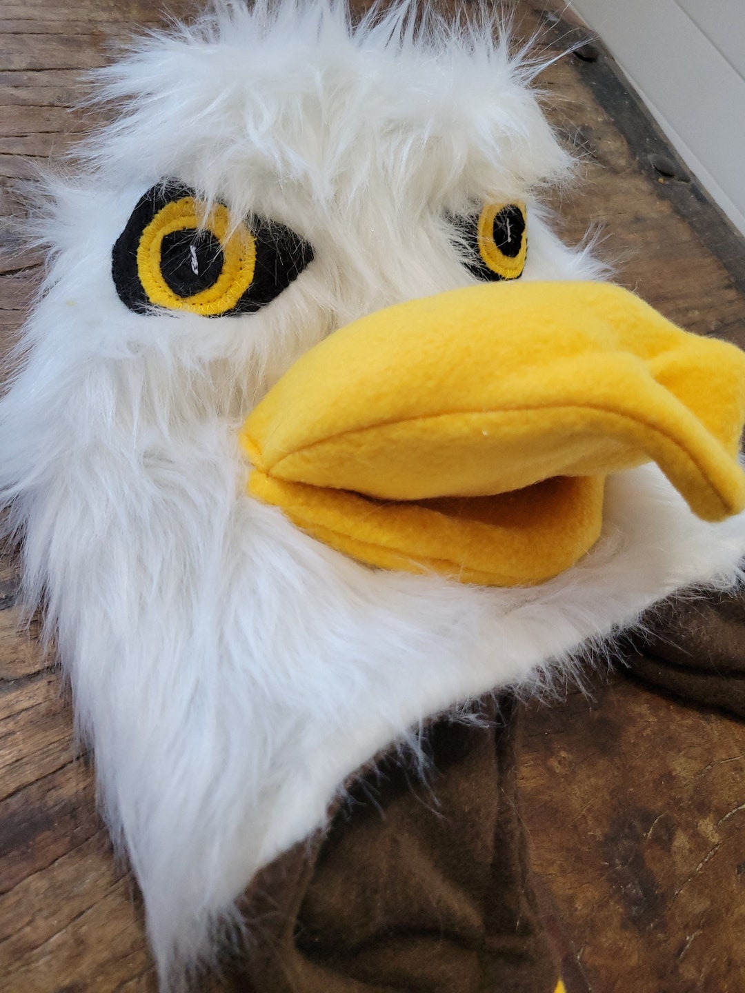 NEW Bald Eagle Fur Hat/ Eagle Hat/ Adult and Child Fleece Hat/ Winter ...