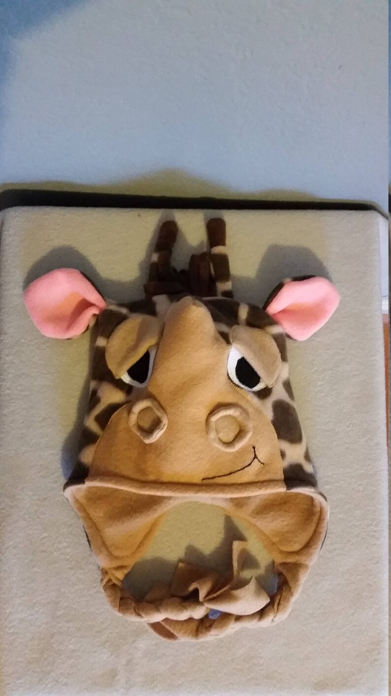 Giraffe Hat/ Safari Hat/ Giraffe Fleece Hat/giraffe Children - Etsy
