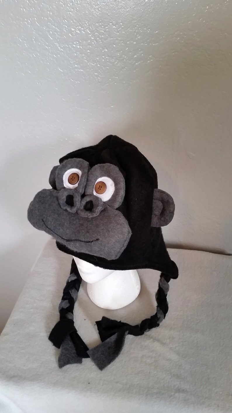 Gorilla Hat/ Ape Hat / Zoo Animal Hat/monkey Fleece - Etsy