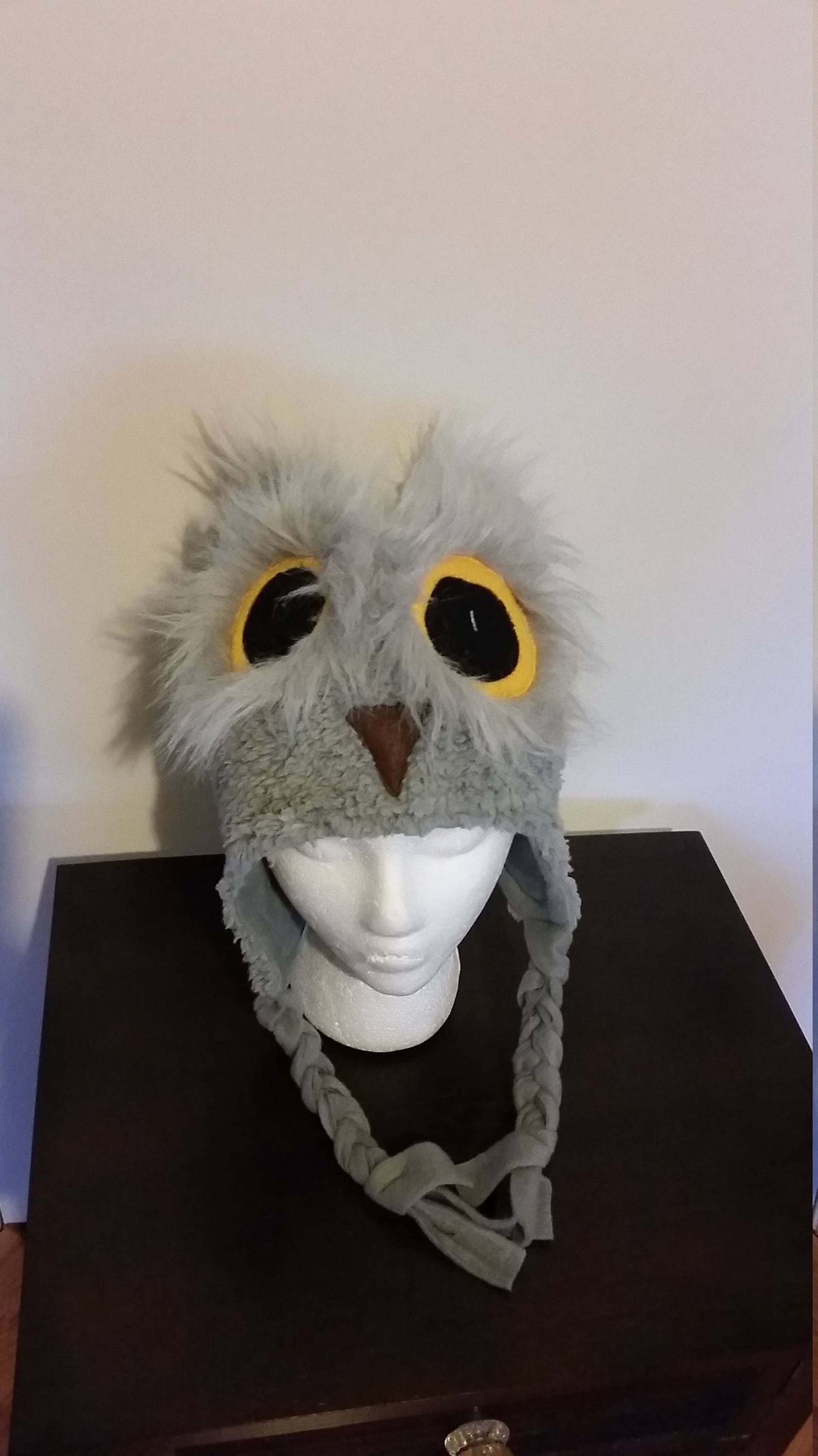 Owl Hat/ Gray Owl Child and Adult Hat/ Barn Owl Children's - Etsy Nederland