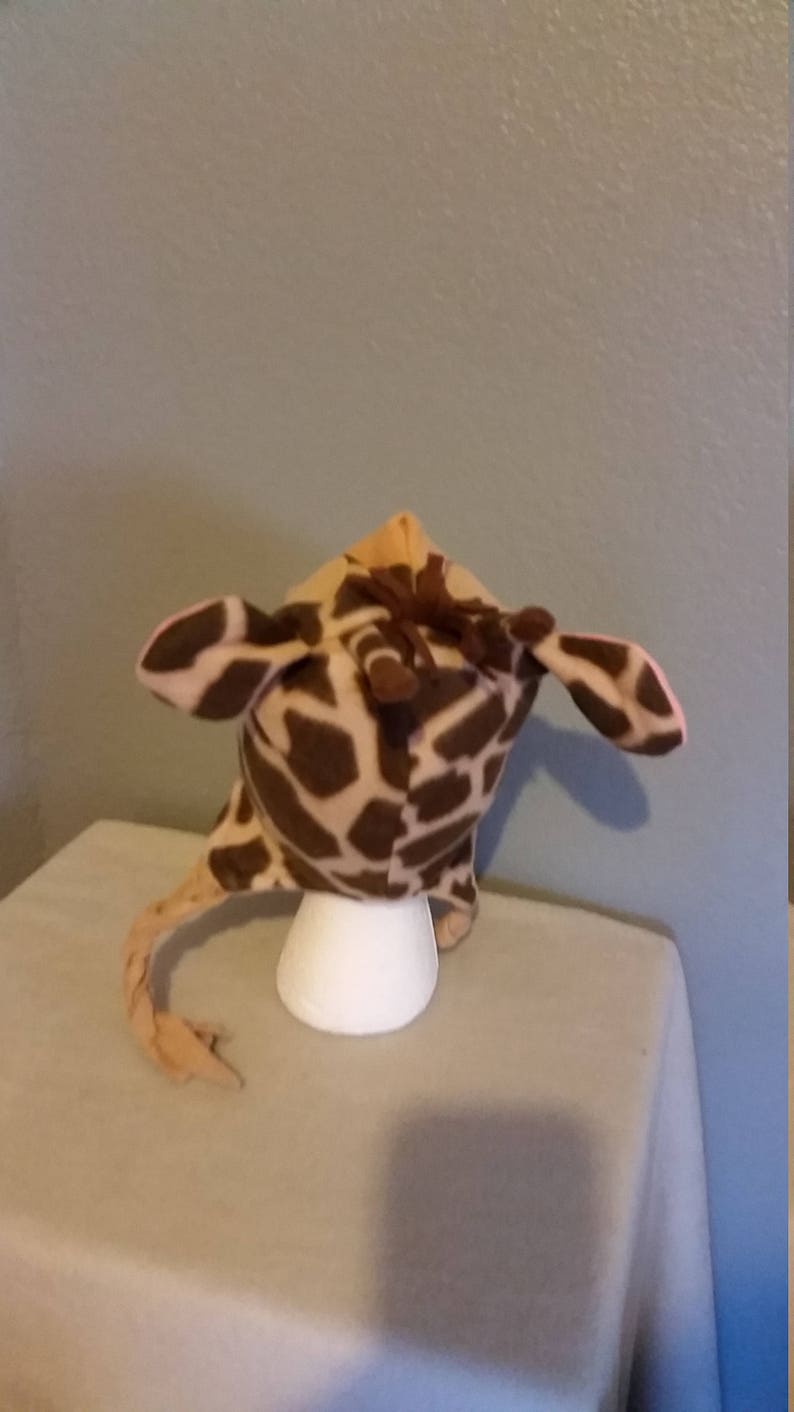 Giraffe Hat/ Safari Hat/ Giraffe Fleece Hat/giraffe Children - Etsy