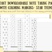 6 Unique Downloadable Stars Note Taking Pages Featuring Coloring Page ...