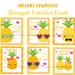 Pineapple Instant Download Printable Valentines Day Cards, Kids ...