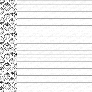 6 Unique Downloadable Fruit Note Taking Pages Featuring Coloring Page ...