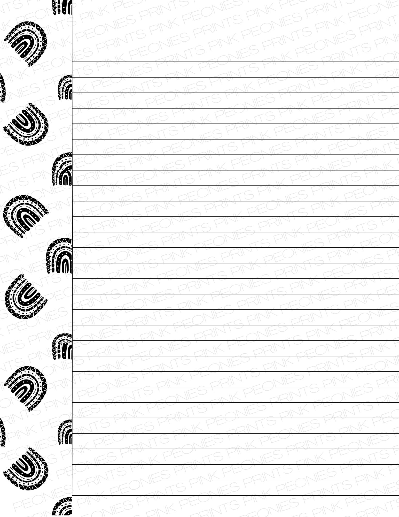 6 Unique Downloadable Rainbow Note Taking Pages Featuring Coloring Page ...