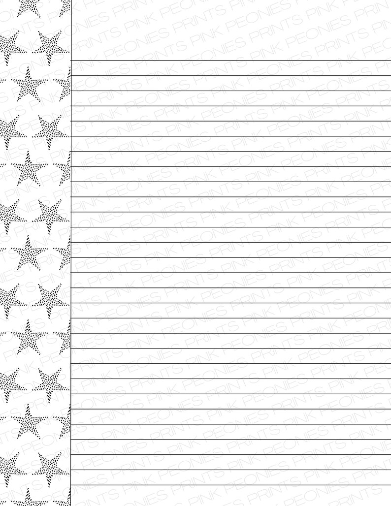6 Unique Downloadable Stars Note Taking Pages Featuring - Etsy